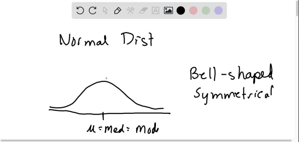 SOLVED:Normal Distribution When we refer to a "normal" distribution ...