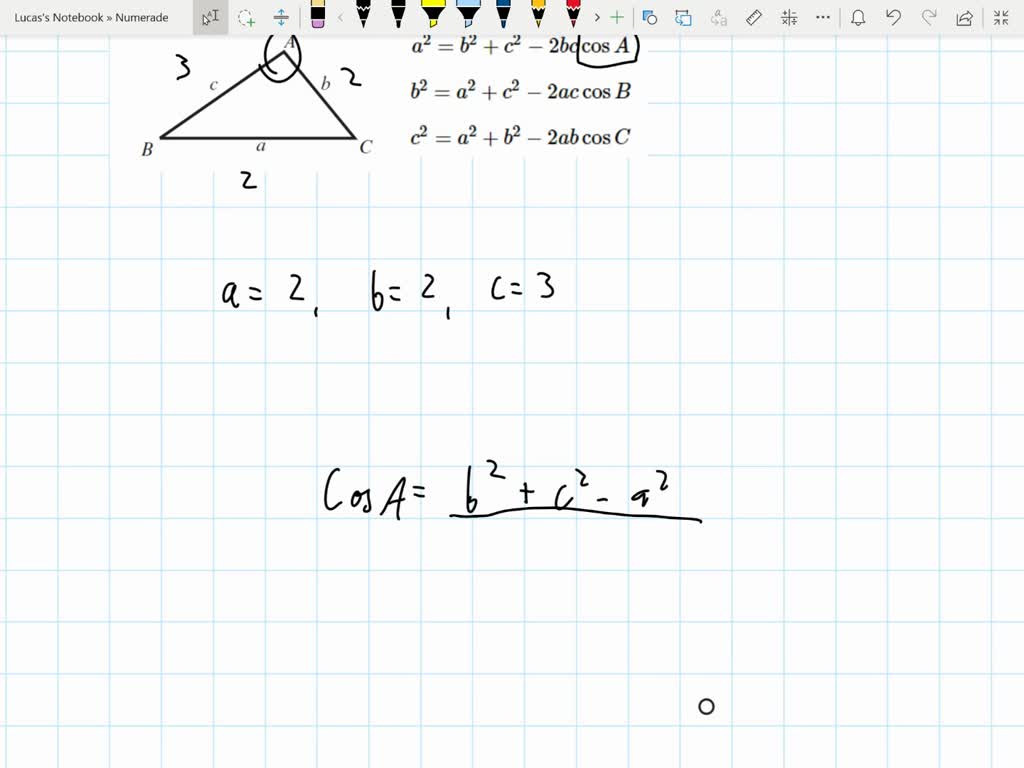 SOLVED:A B C is an arbitrary triangle with sides a, b and c, opposite to angles A, B, and C ...
