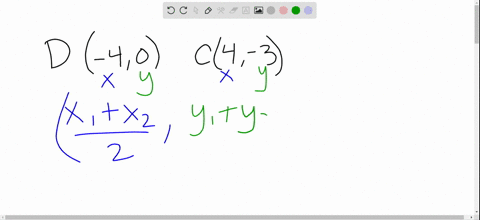SOLVED:Use the midpoint formula to find the coordinates of the ...