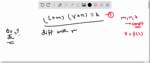 SOLVED:Biophysics. In biophysics, the equation (L+m)(V+n)=k is called ...