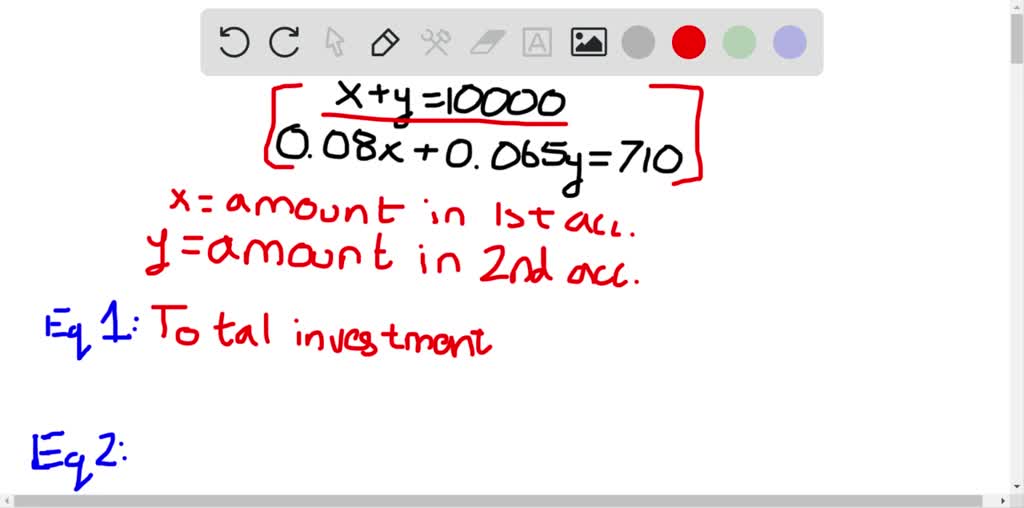 SOLVED:Use the system of equations at the right, which represents the ...