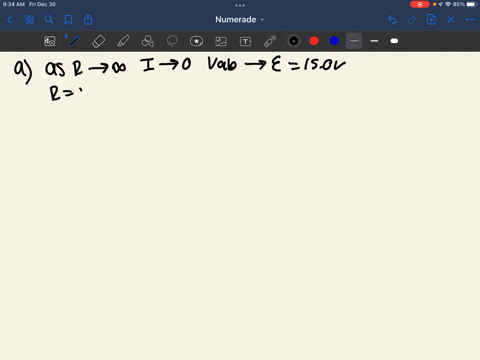 ⏩SOLVED:In the circuit shown in Fig. 𝐏 2 5 . 5 4, R is a variable… | Numerade