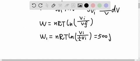 SOLVED:500 J of work must be done to compress a gas to half its initial ...