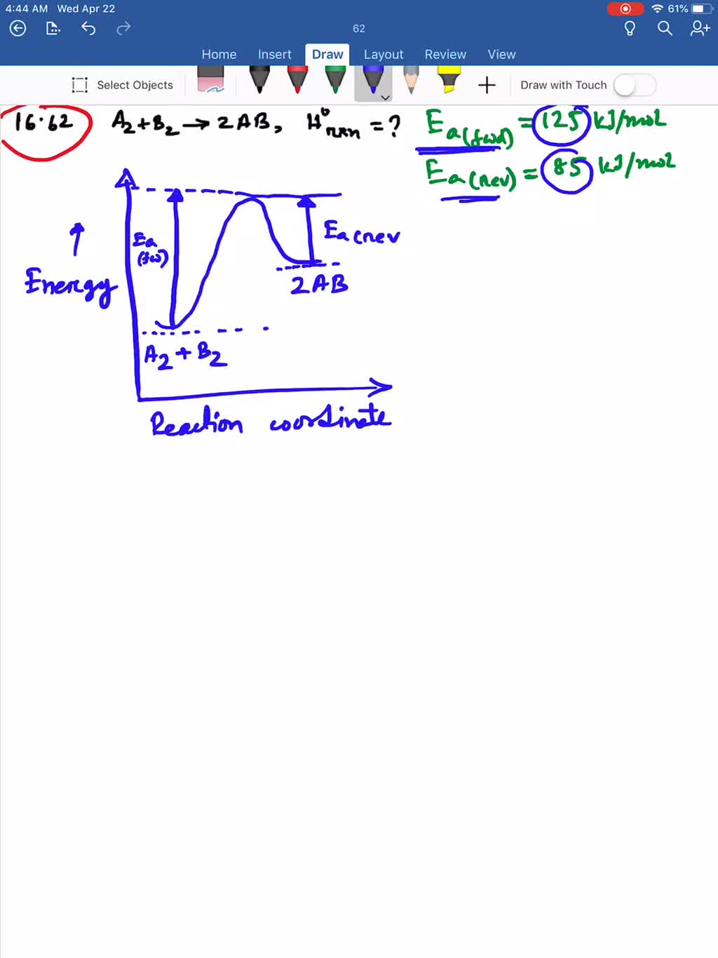 SOLVED: 'The single-step reaction NOzClg) NO(g) NOz(g) + ONCl(g) is ...
