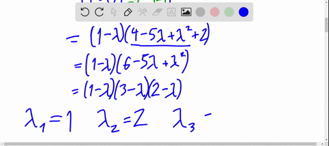 Find the characteristic equation, the eigenvalues, and bases for the ...