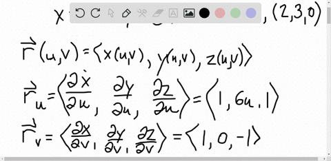 SOLVED:29-32= Find an equation of the tangent plane to the given parametric surface at the ...