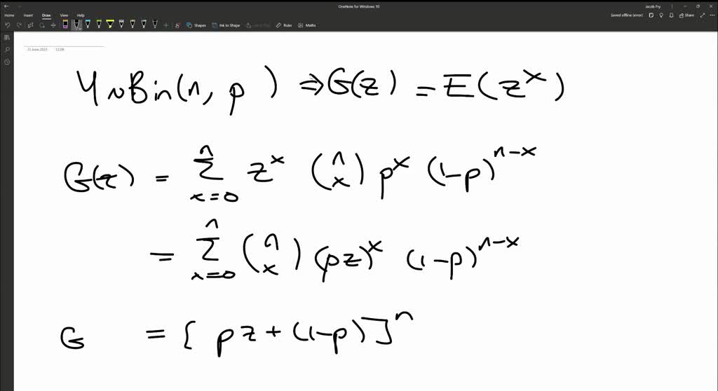 SOLVED:Let Y denote a binomial random variable with n trials and ...