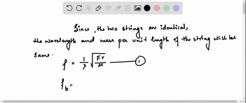 SOLVED:Two identical strings on different cellos are tuned to the 440 -Hz A note. The peg ...