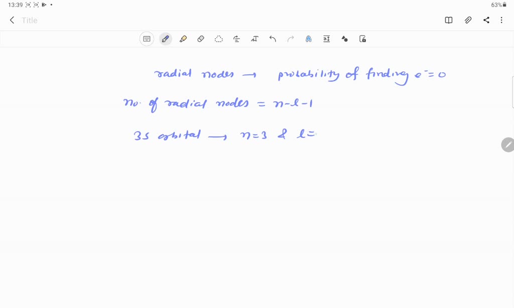 SOLVED:The number of radial nodes of 3 s, 3 p and 3 d electrons are ...