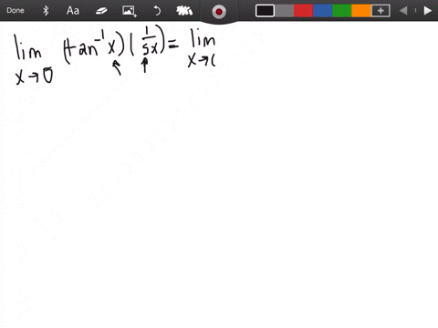 SOLVED:The limit limx →0(tan^-1 x)((1)/(5 x)) has the indeterminate ...