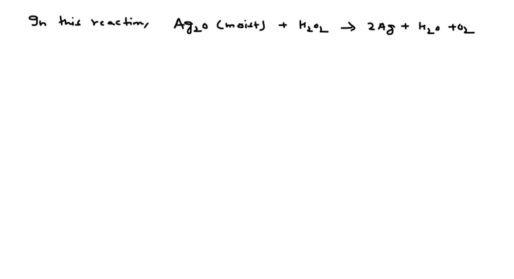 SOLVED:In which of the following reactions does hydrogen peroxide acts ...