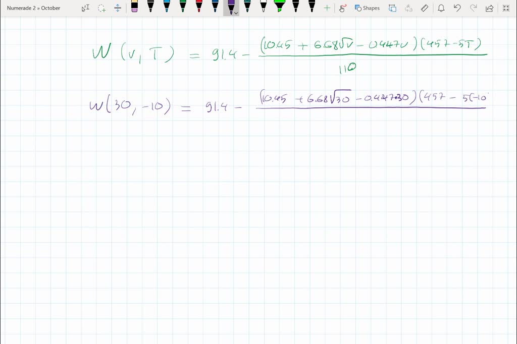 SOLVED:Wind chill temperature. Because wind speed enhances the loss of ...