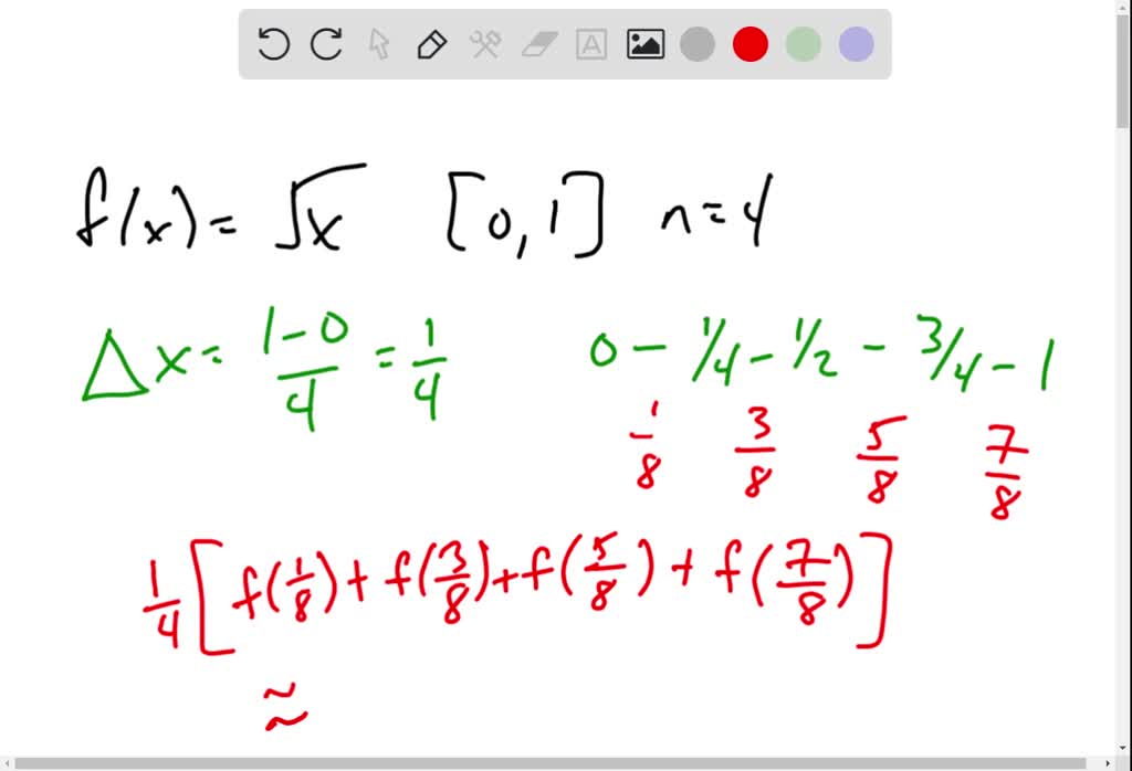 SOLVED Use The Midpoint Rule With N 4 To Approximate The Area Of The