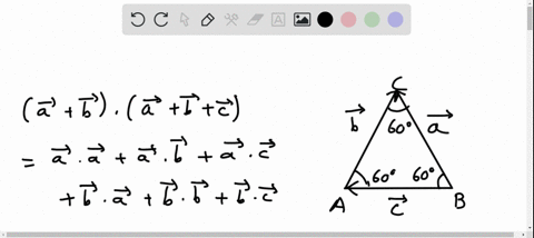 SOLVED:The three vectors a⃗, b⃗, and c⃗ are of unit length and form the ...