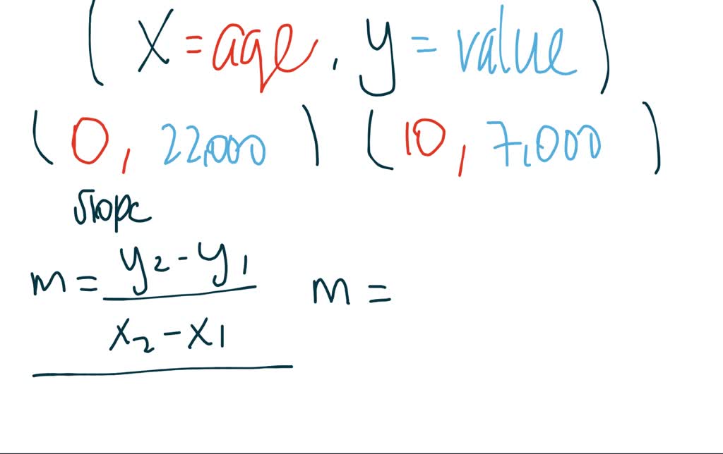 SOLVED:A car purchased new cost 22,000 and was sold 10 years later for ...
