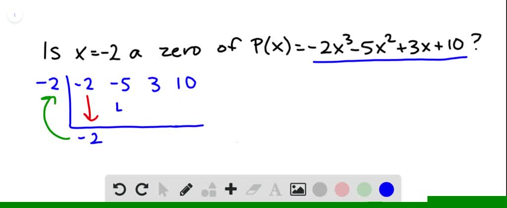 Solved Determine Whether Each Given Value Of X Is A Zero Of The Given