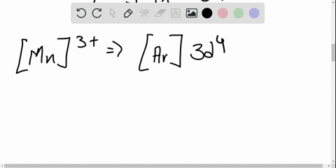 SOLVED: Write the abbreviated electron configuration of the Mn^3+ ion ...