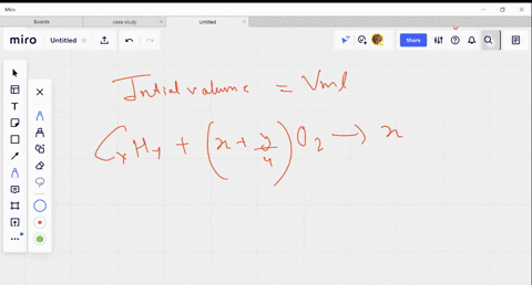 A volume V of a gaseous hydrocarbon was exploded with an excess of ...