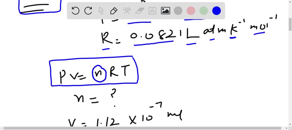 SOLVED:Volume of a gas at NTP is 1.12 ×10^-7 cc. The number of ...