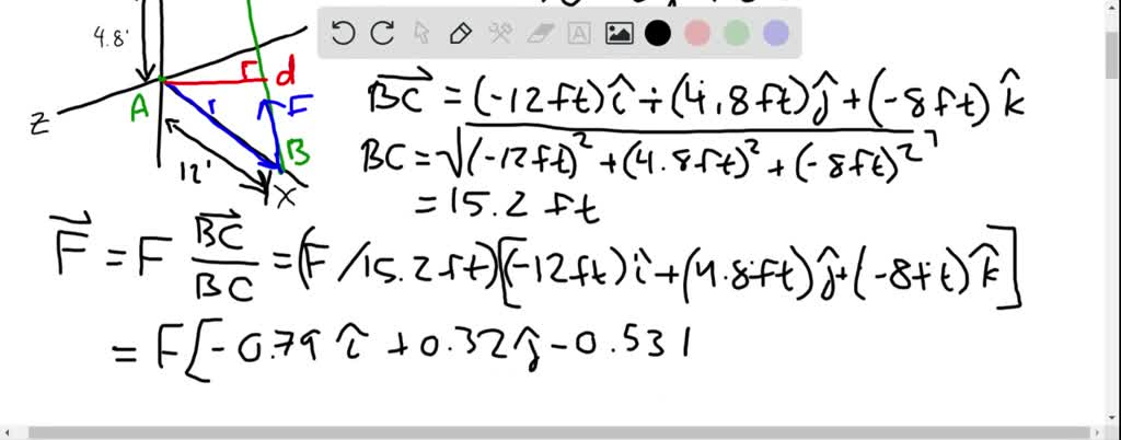 In Prob. 3.22, determine the perpendicular distance from point A to ... In Prob. 3.22, determine the perpendicular distance from point A to ...