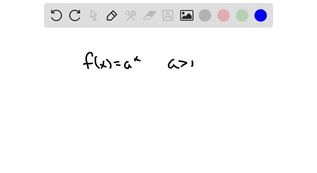 For an exponential function f(x)=a^x, if a>1, then the graph (rises ...