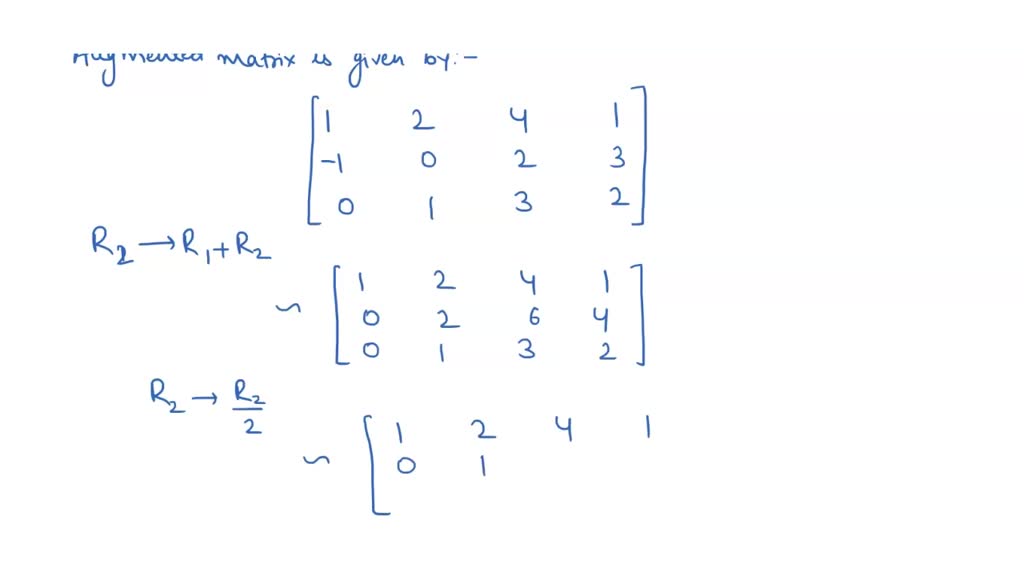 SOLVED:Write the column matrix b as a linear combination of the columns ...