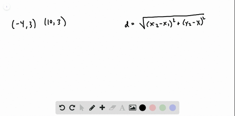 SOLVED:For each of the following exercises, find the distance between the two points. Simplify ...