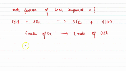 SOLVED:A sample of propane (C3 H8) is placed in a closed ves sel ...