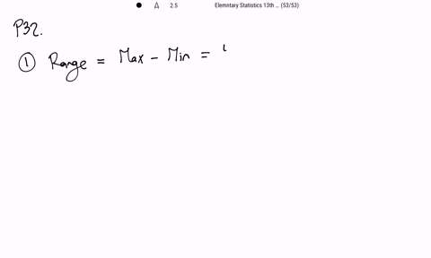 SOLVED:Refer to the data in the indicated exercise. After finding the range of the data, use the ...