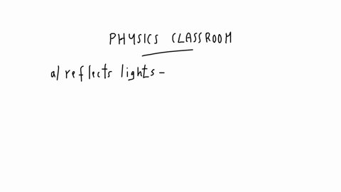 SOLVED:Name two objects in your physics classroom that (a) reflect ...