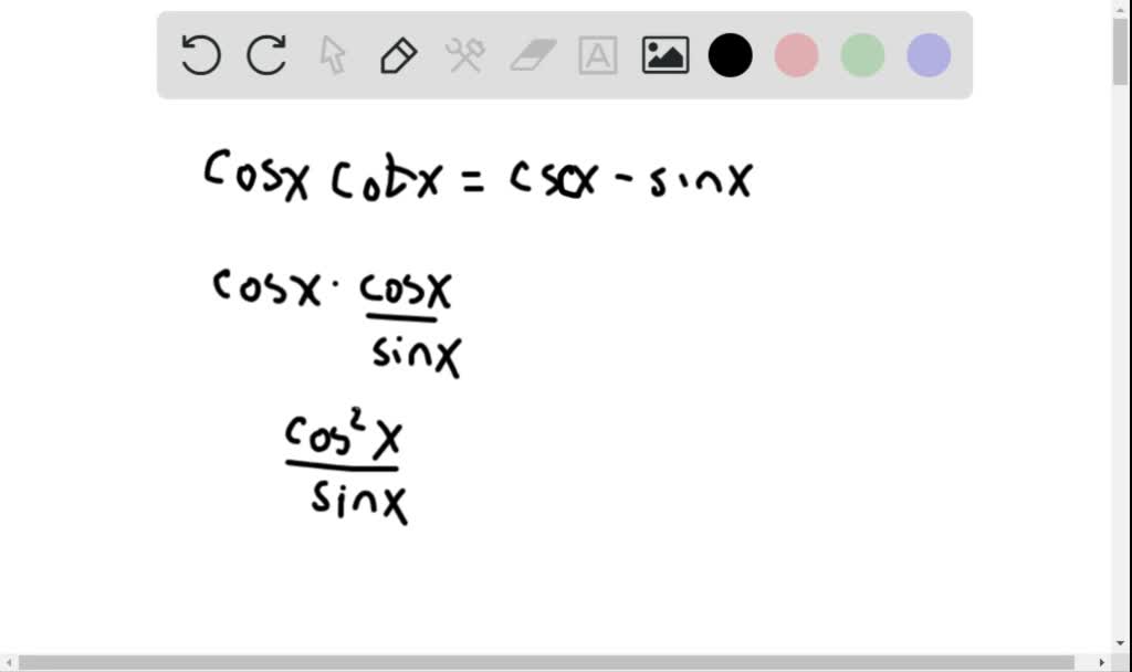 SOLVED:Show that the functions f and g are identically equal. f(x)=cosx ...