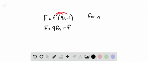 ⏩SOLVED:Solve for the specified variable. See Example 12. F=f(9 n-1)… | Numerade
