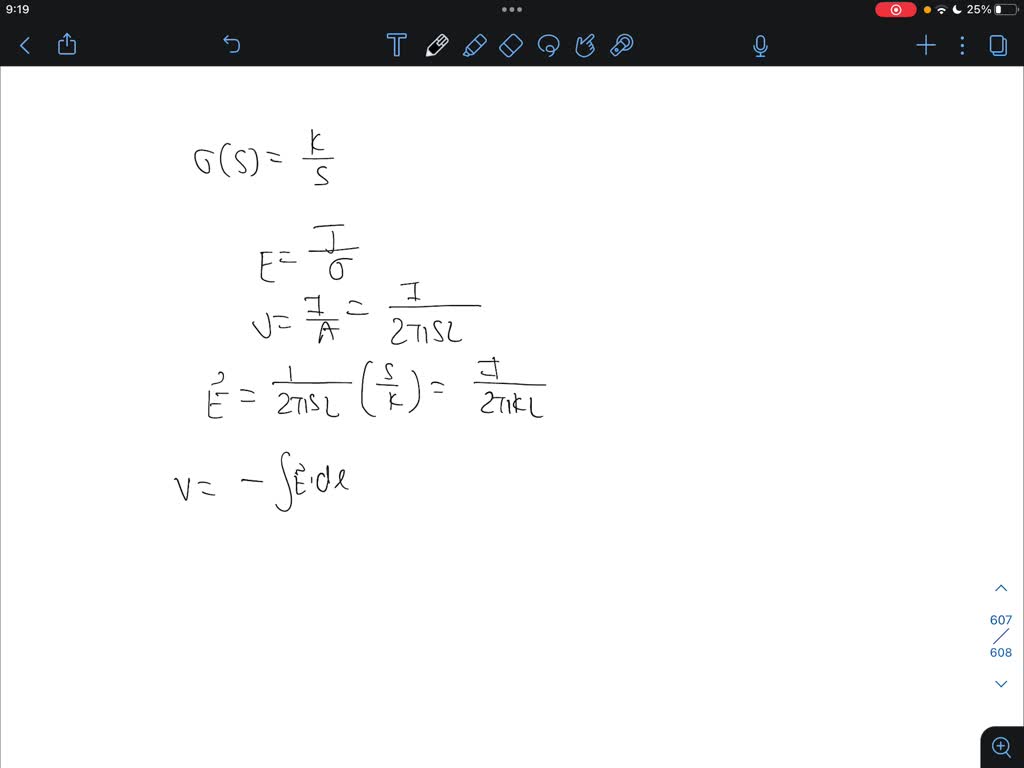 SOLVED: Suppose the conductivity of the material separating the cylinders in Ex. 7.2 is not ...