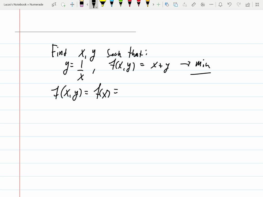 SOLVED The Second Number Is The Reciprocal Of The First And The Sum Is 