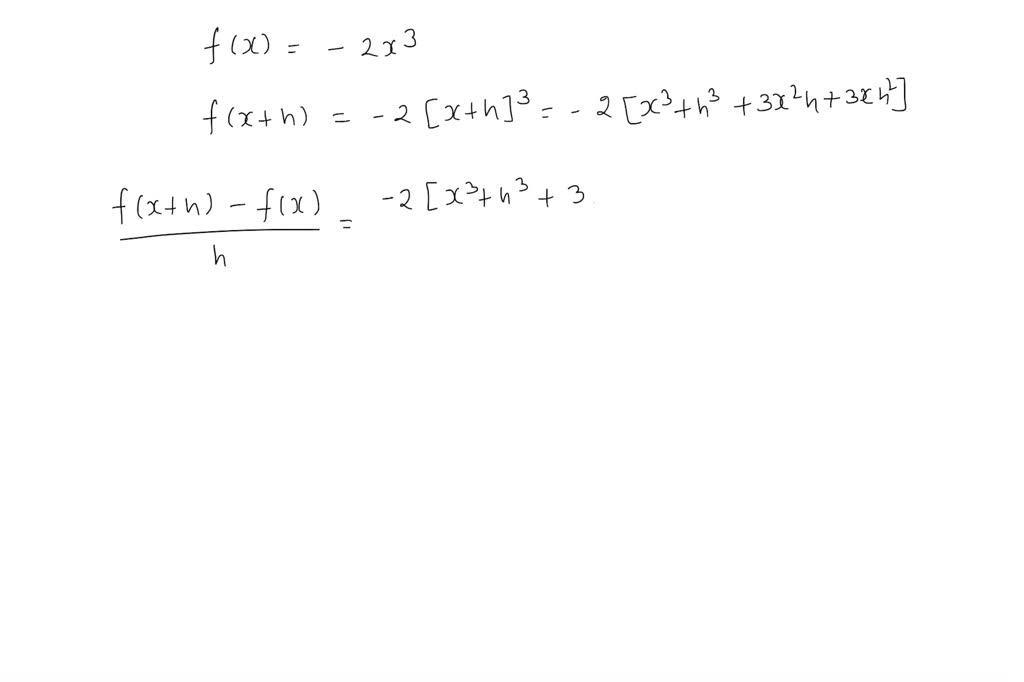 Determine the difference quotient (f(x+h)-f(x))/(h) (where h ≠0 ) for ...
