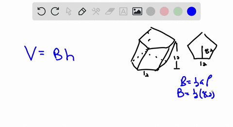 SOLVED:Consider the oblique regular pentagonal prism shown. Each side ...
