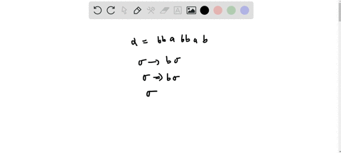 SOLVED:Show that the given string αis in L(G) for the given grammar G ...
