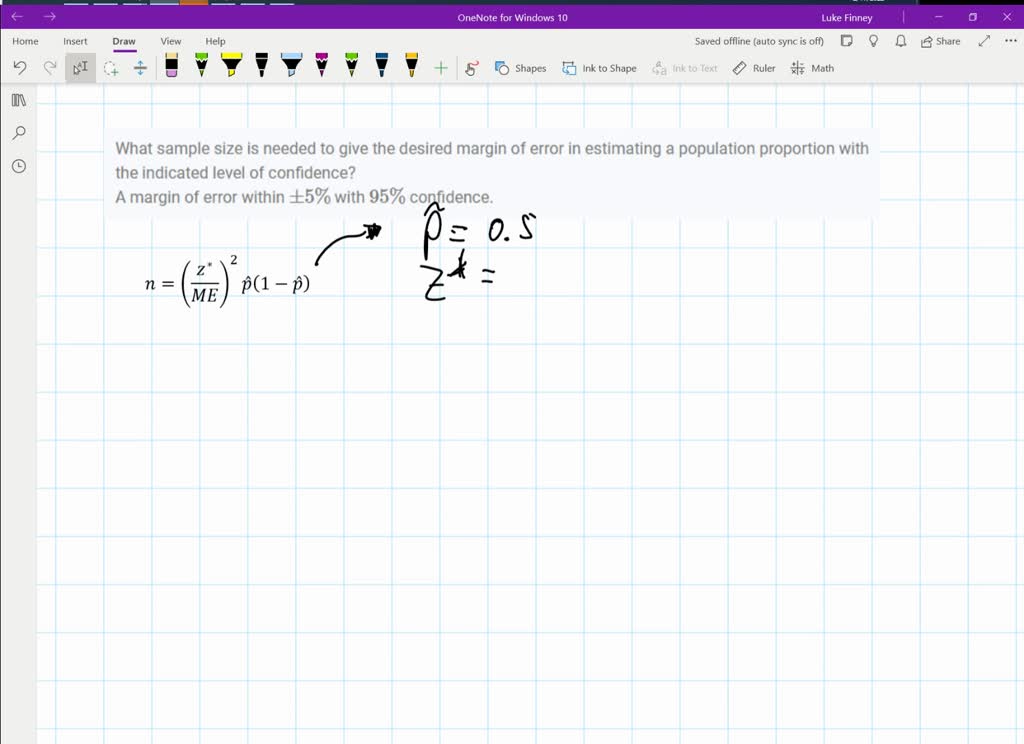 SOLVED:What sample size is needed to give the desired margin of error ...