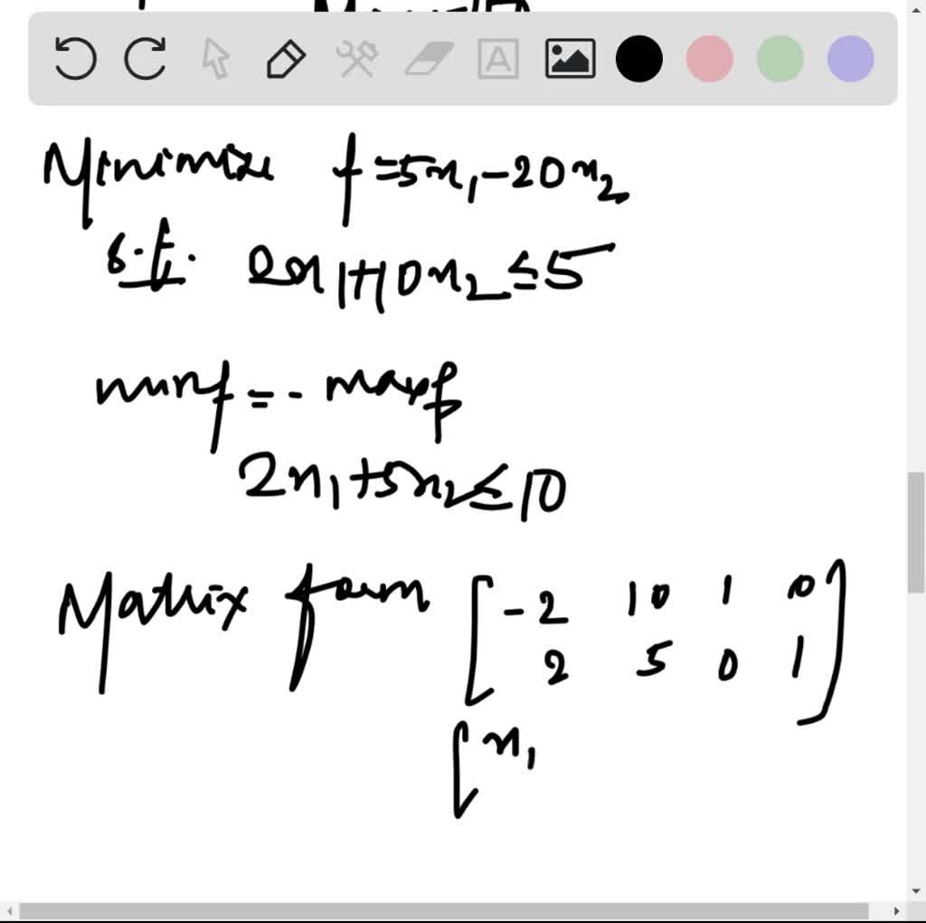 SOLVED Give An Example Showing That The Variable That Becomes Basic In 