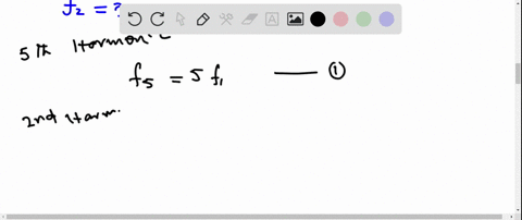 SOLVED:If the frequency of the fifth harmonic of a vibrating string is ...