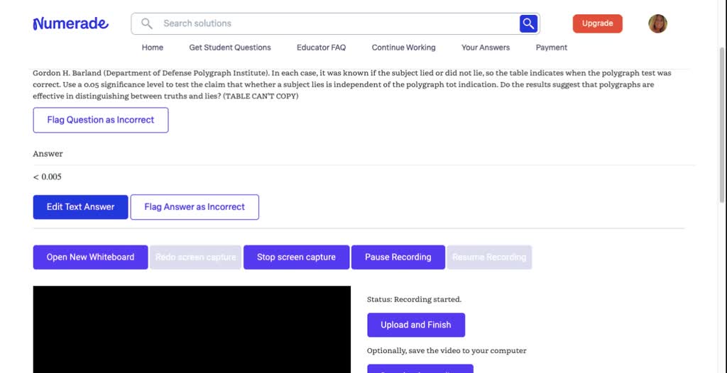 SOLVED:Test the given claim. The table below includes results from ...