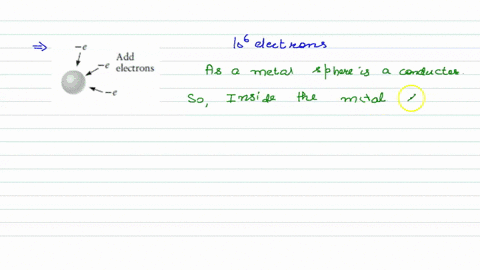 SOLVED:Two electrons are placed at the same distance d above a metallic ...