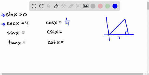 SOLVED:In Exercises 11 - 24, use the given values to evaluate (if possible)all six trigonometric ...