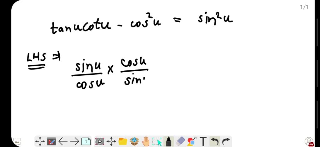 ⏩SOLVED:In Problems 19-100, establish each identity. v tanu… | Numerade