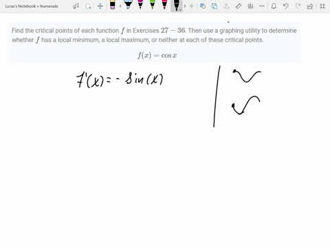 ⏩SOLVED:Find the critical points of each function f in Exercises… | Numerade