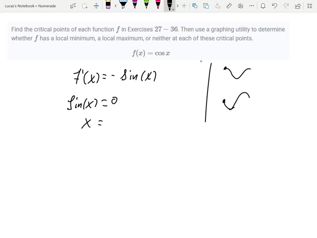⏩SOLVED:Find the critical points of each function f in Exercises… | Numerade