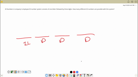 ⏩SOLVED:ID Numbers A company's employee ID number system consists of… | Numerade