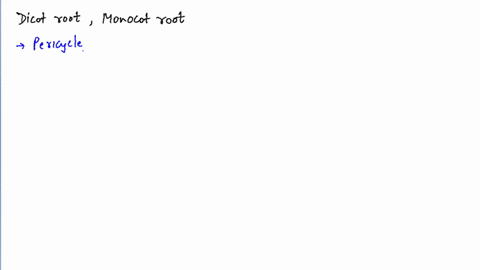 SOLVED:Monocot root differs from dicot root in having (a) Open vascular ...
