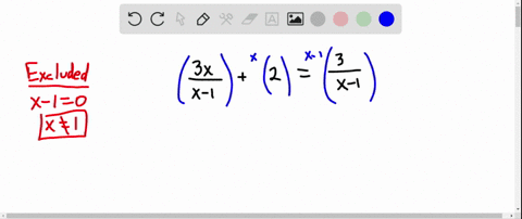 SOLVED:For the following exercises, solve each rational equation for x ...