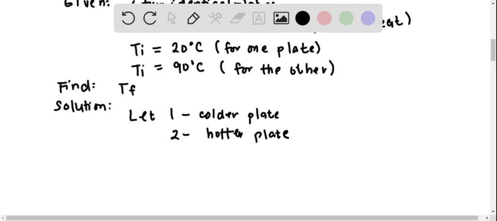 Two identical metal plates (mass =m, specific heat =c ) have different ...